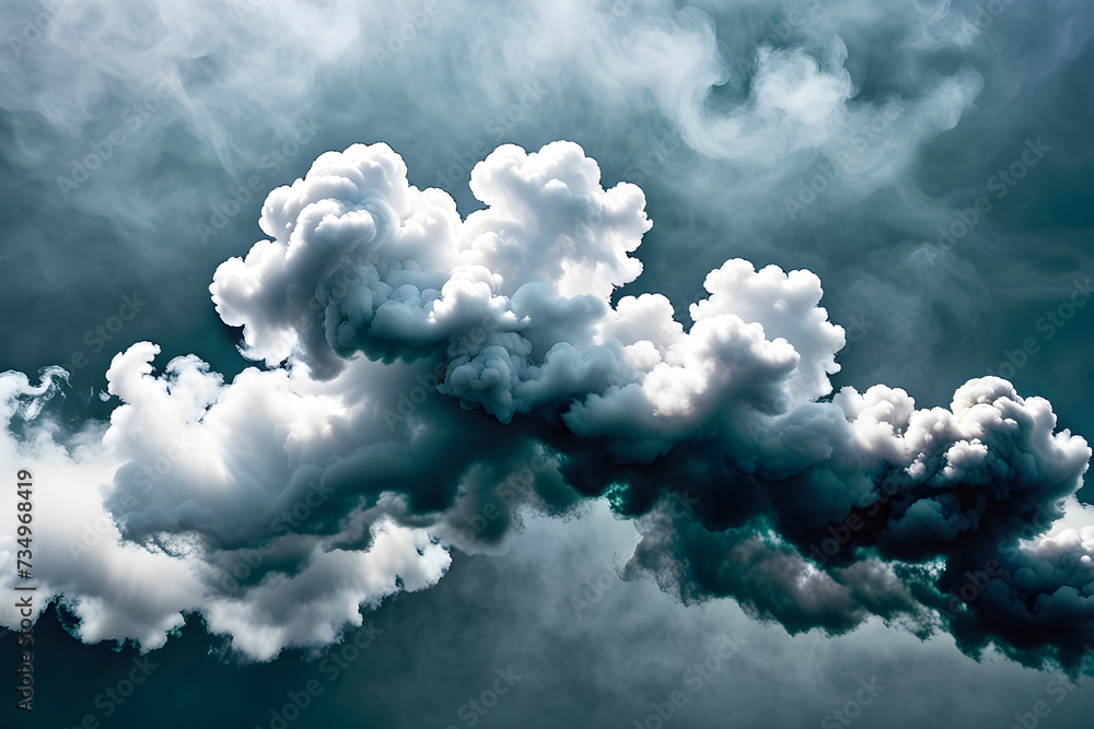 real smoke exploding outwards with empty center fog effect for ...