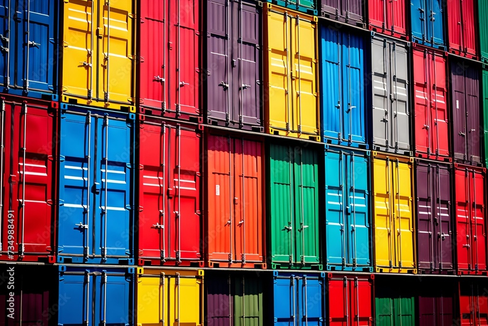 Container Citadel, Stacked like bricks, the containers form a ...