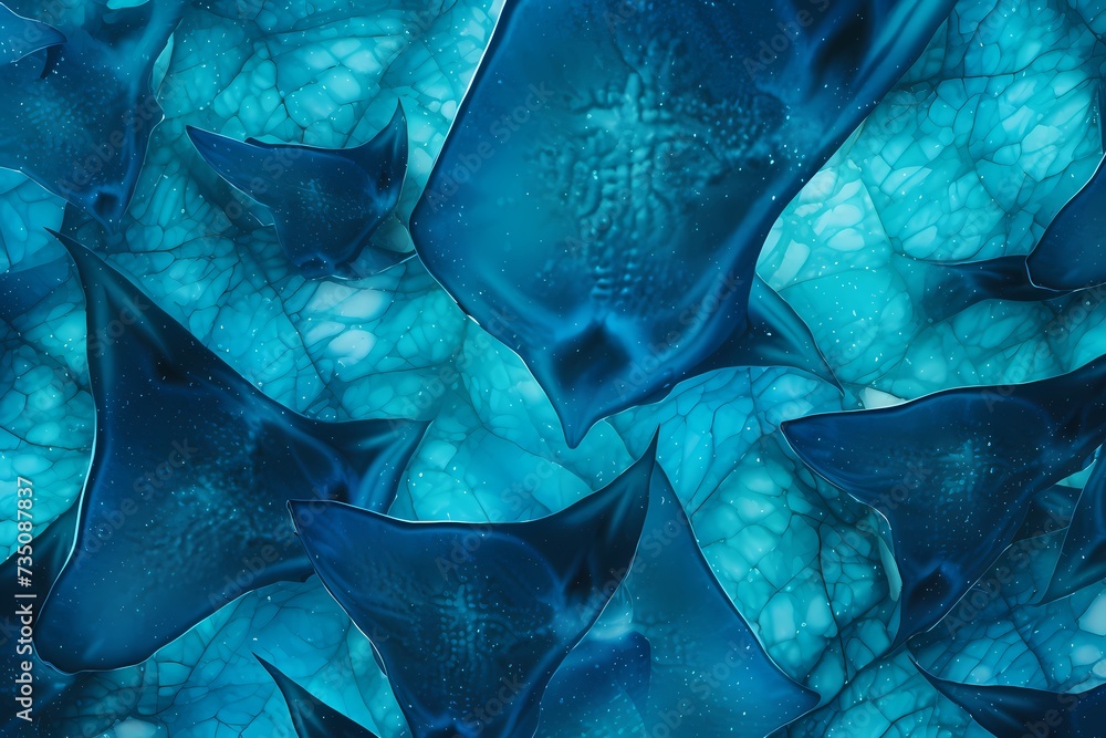 Stock-Illustration „Manta ray skin texture underwater, forming a ...