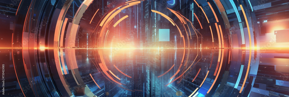 Technical background abstraction UI UX modern trendy design. Place for ...