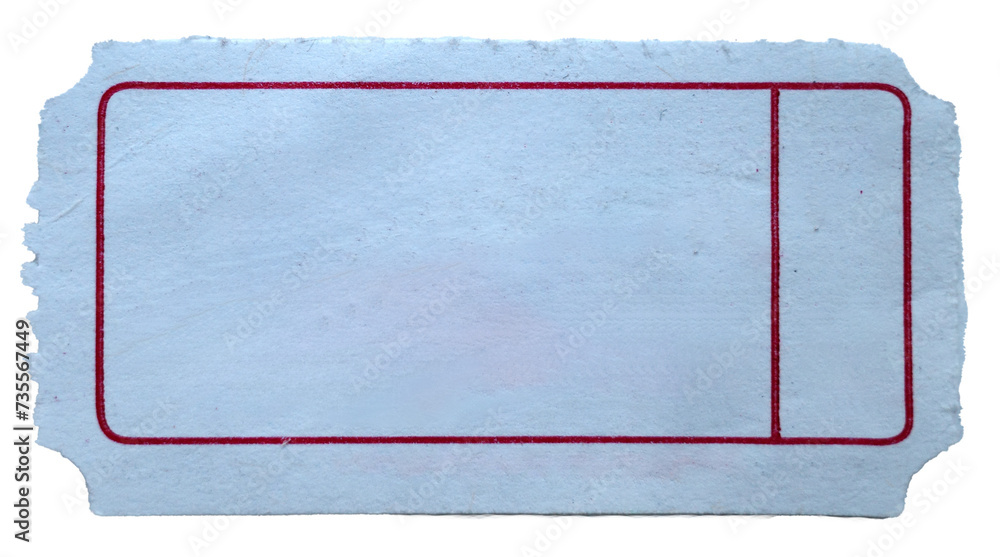 Raffle ticket mockup with transparent background Stock Photo | Adobe Stock