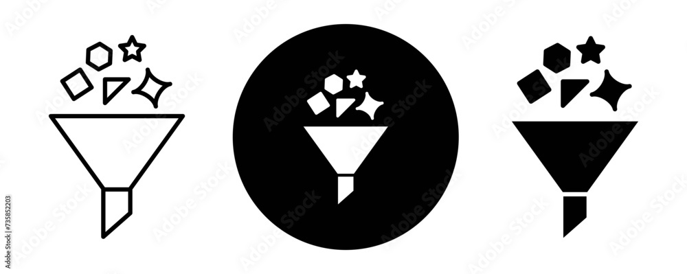 Content curation outline icon collection or set. Content curation Thin ...