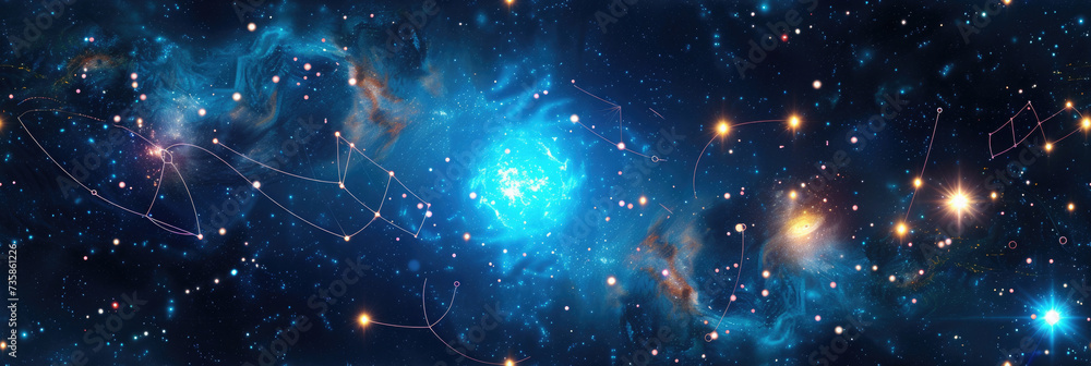 space texture with astrological and numerological projections of ...