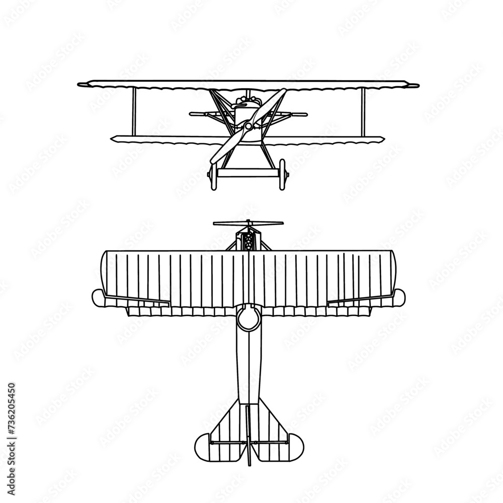 Stockvector Technical sketch drawing Illustration of 1900's vintage ...