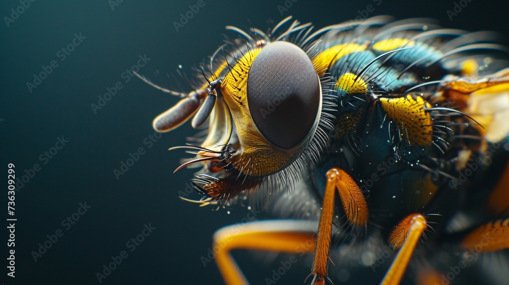 Detailed macro shots of a gadfly, showcasing the world of arthropods ...