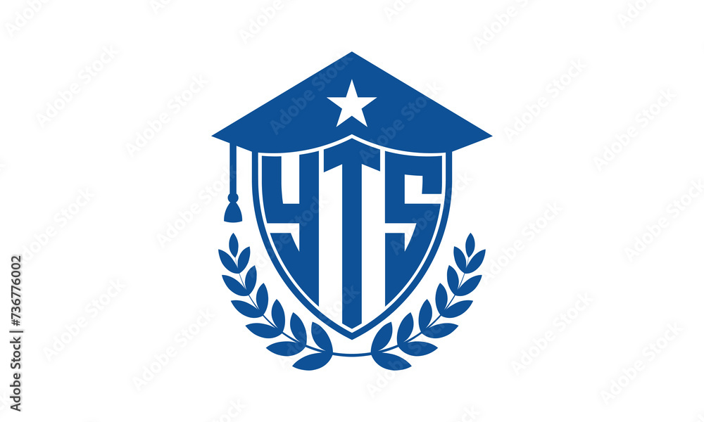 YTS three letter iconic academic logo design vector template. monogram ...