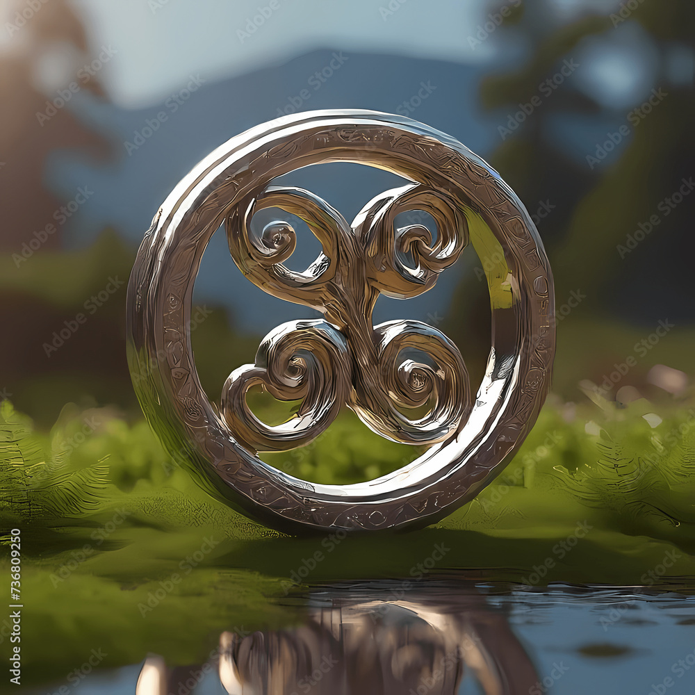 Celtic symbol, Triskelion, an ancient symbol representing spiruality ...