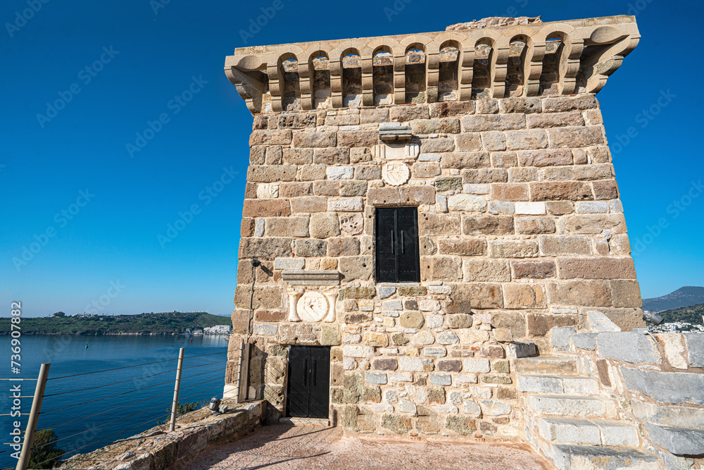 The amazing views of walls and towers of The Bodrum Museum of ...