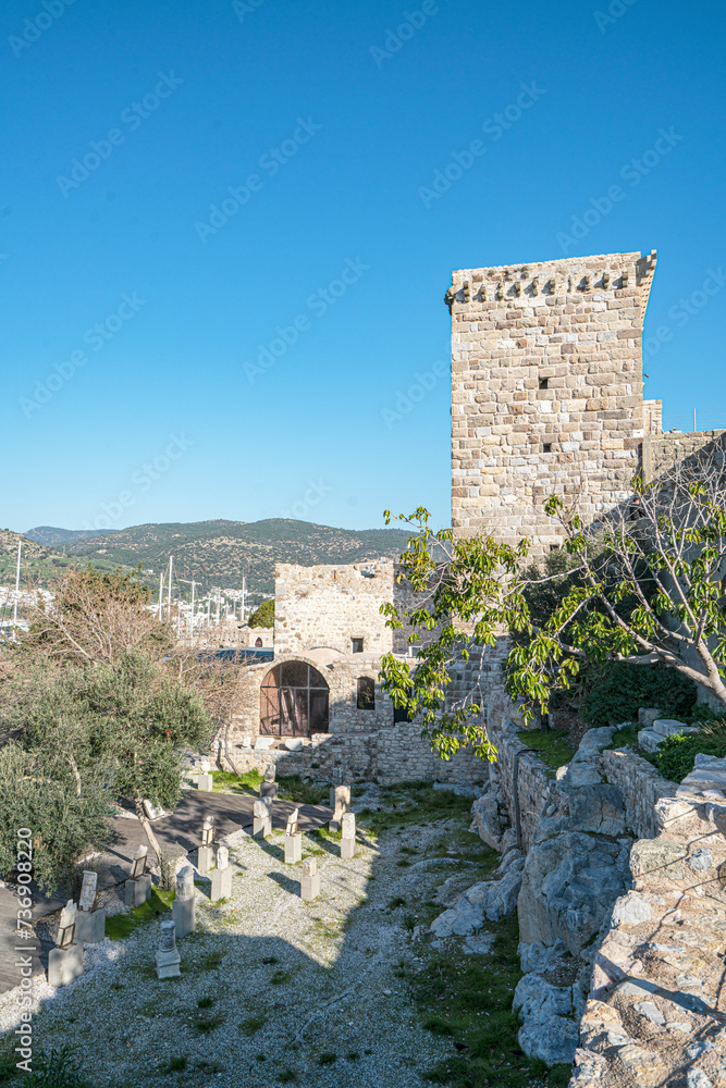 The amazing views of walls and towers of The Bodrum Museum of ...