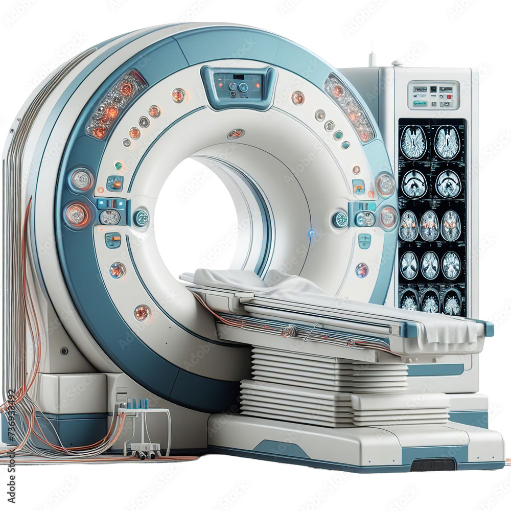 Cutting-Edge Medical Imaging: Advanced MRI or CT Scan Machine ...