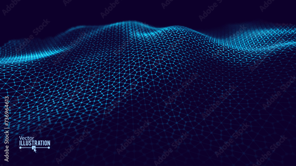 Стоковое векторное изображение «Futuristic Hexagon Grid. HUD Background Design Element ...