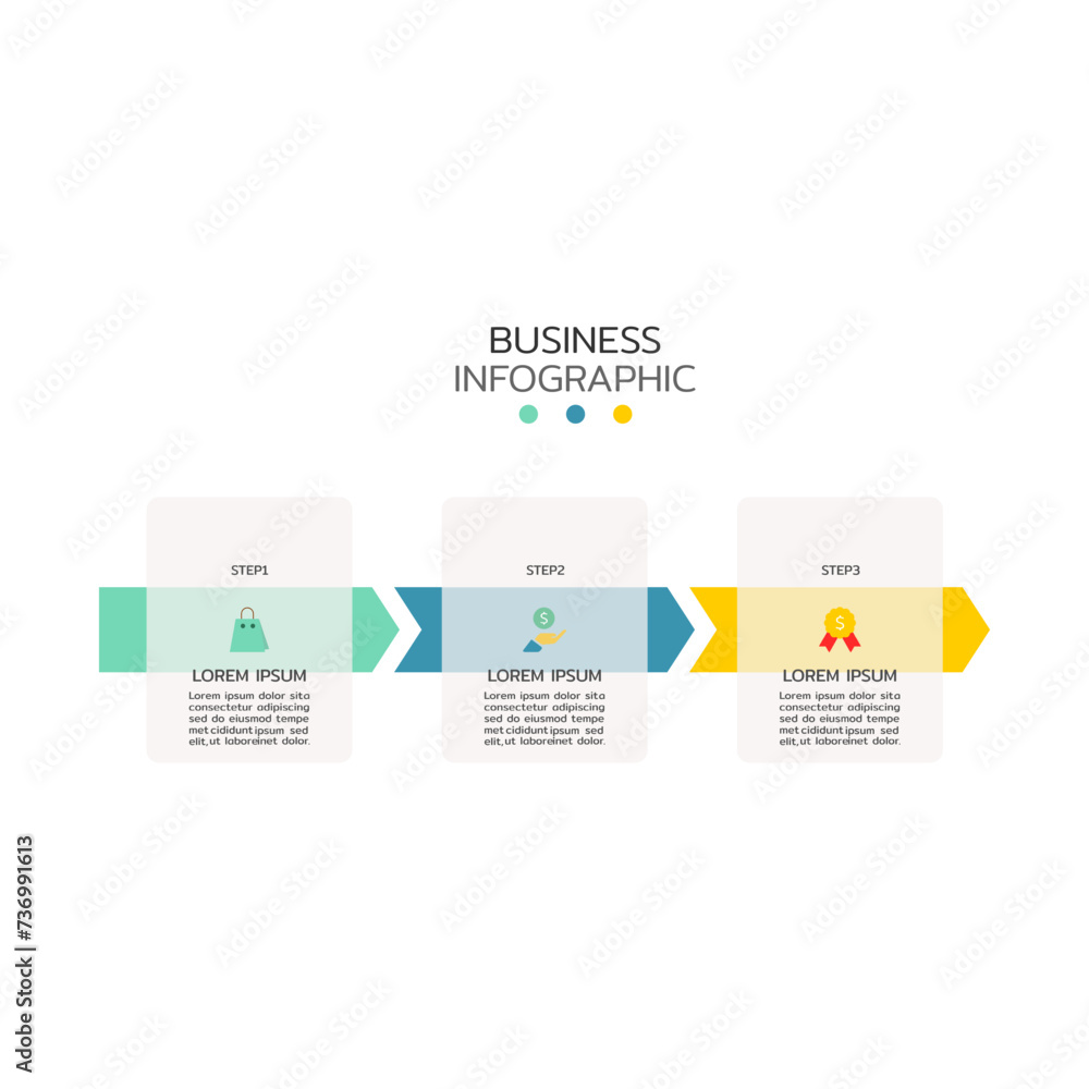 Infographic. Vector Infographic design template with icons and 3 ...