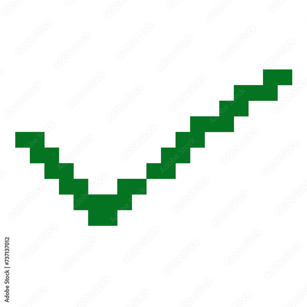 green arrow green check mark png transparent background element Stock ...