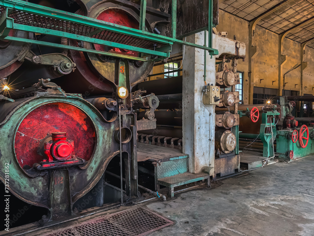 KANCHANABURI, THAILAND - FEBRUARY 2,2024 : Interior view of antique ...