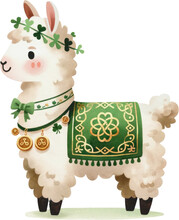 St. Patrick's Day Llama Free Stock Photo - Public Domain Pictures