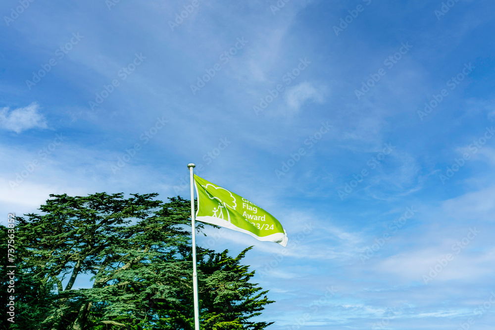 The Green Flag flying in Corkagh Park Clondalkin, Dublin Ireland ...