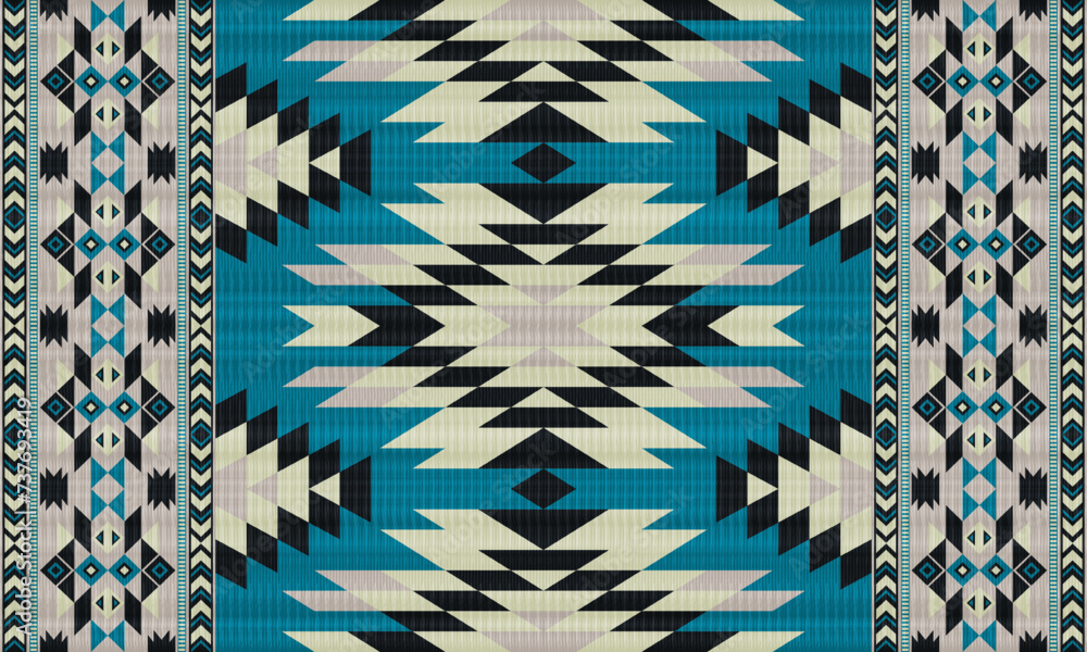 American tribal ethnic native pattern.Traditional Navajo,Aztec,Apache ...