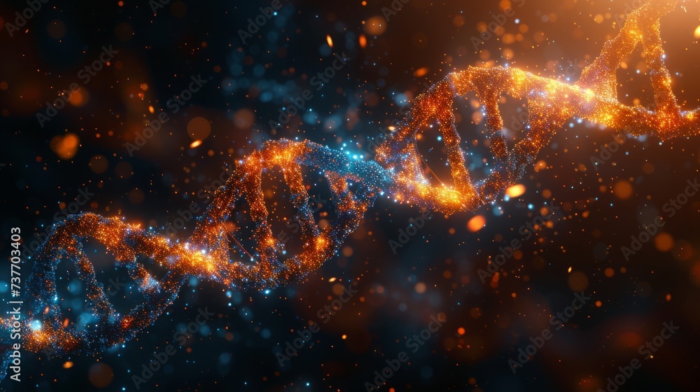 DNA strands, healthcare, artificial intelligence. DNA Double Helix ...