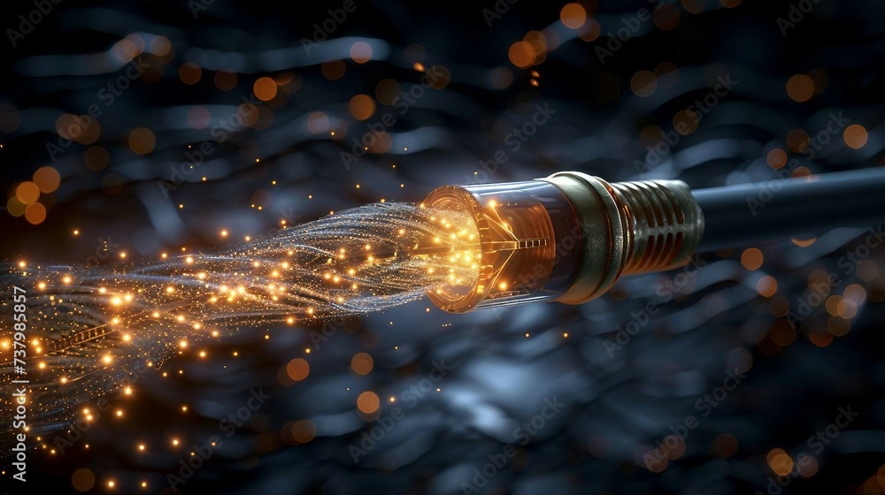 Fiber optic cables, represent the evolution of internet technology ...