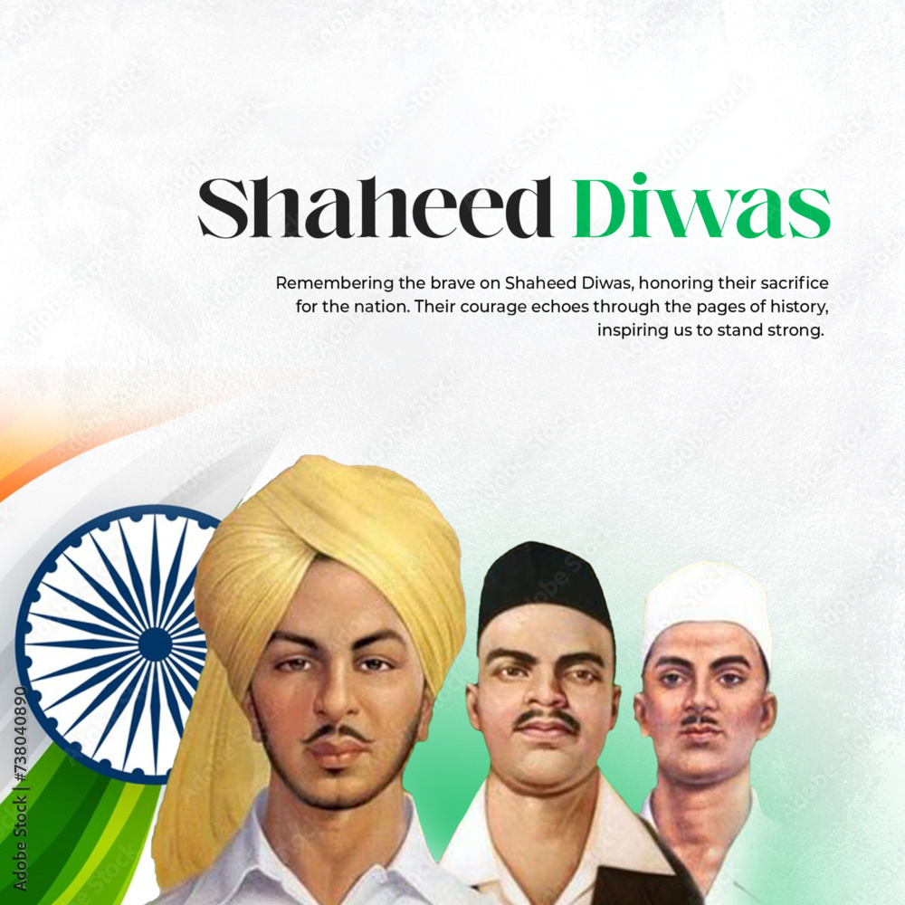 An illustration paying tribute to Shaheed Divas, featuring historical ...