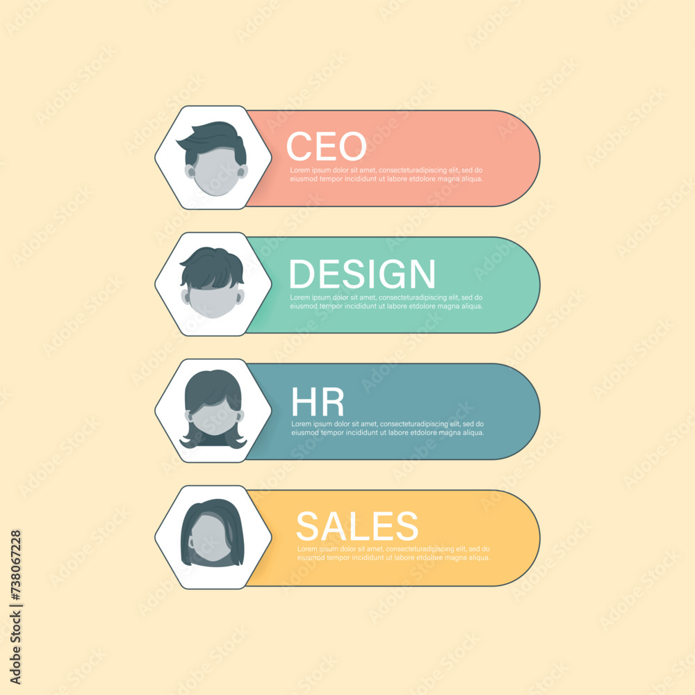 Organizational chart infographic design template. Chart, structure ...