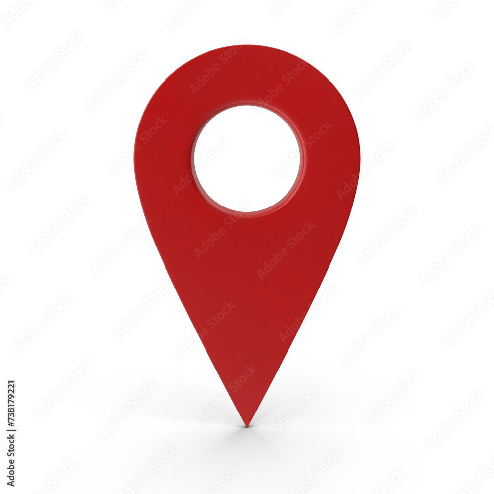 Stock-Illustration „3D Rendering Realistic PNG Location map pin GPS ...