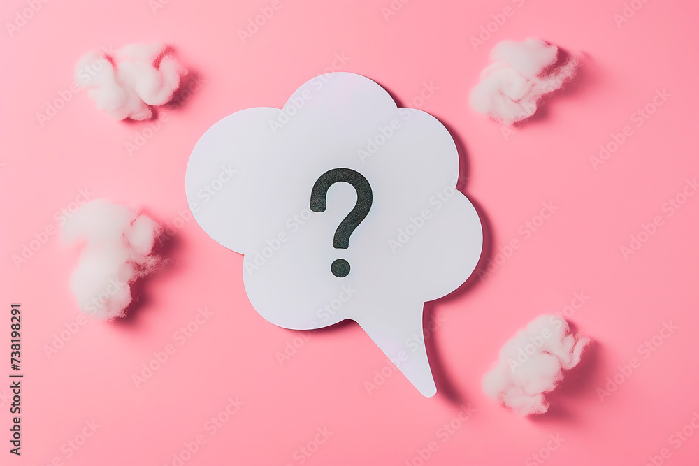 Question Mark on Pink Background. Ask Symbol. What's the weather like ...