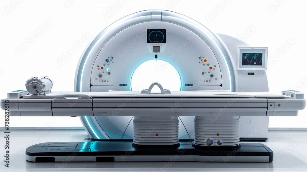 MRI Machine, transparent background, isolated on white, png, white ...