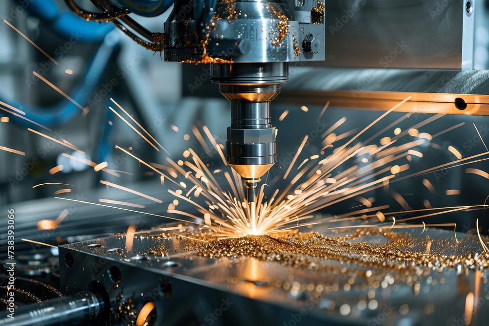 Metalworking cnc machine demonstrating the capabilities of modern ...