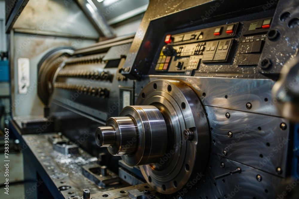 Metalworking cnc machine demonstrating the capabilities of modern ...