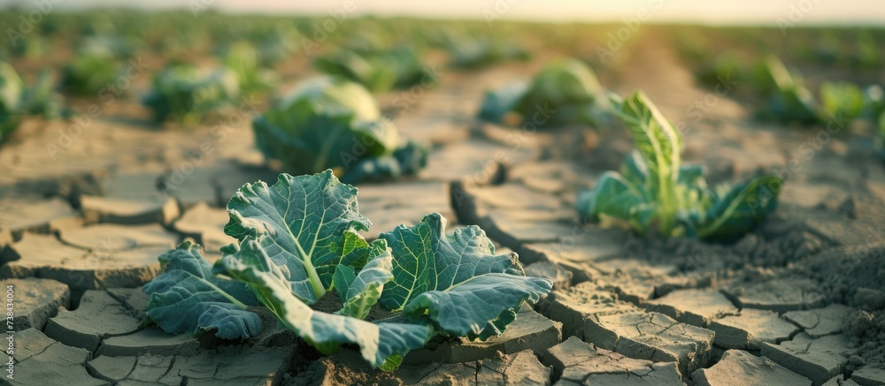 Climate change is causing the drying up of the land, resulting in ...