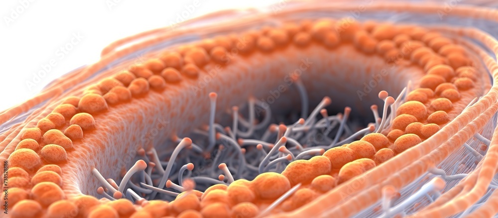 The anatomical structure of a Basil bacterial cell when magnified using ...