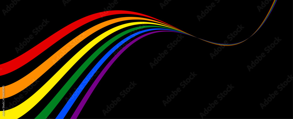 Pride Background with LGBTQ Pride Flag Colours. Rainbow Stripes ...