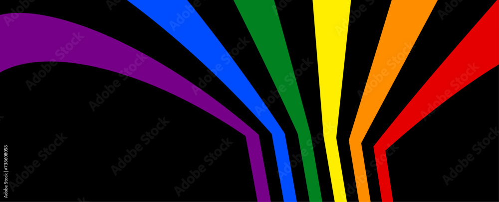 Pride Background with LGBTQ Pride Flag Colours. Rainbow Stripes ...