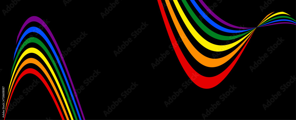 Stockvektorbilden Pride Background with LGBTQ Pride Flag Colours ...