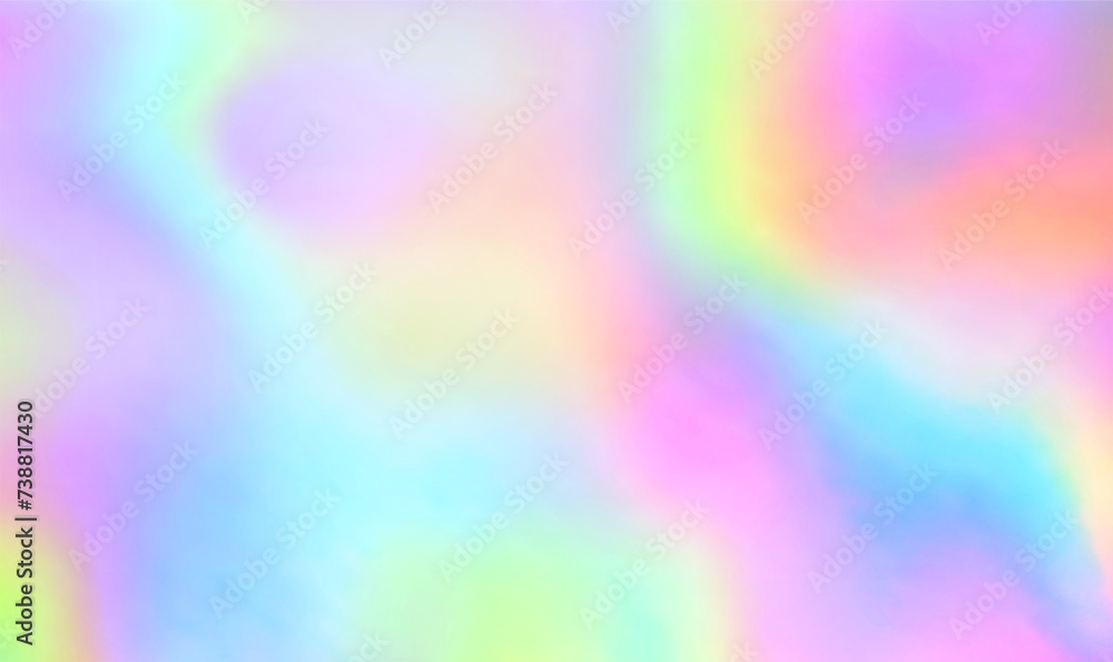 Abstract blur holographic rainbow foil iridescent background ...