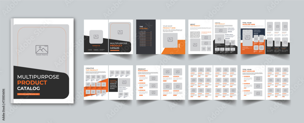 Product Catalogue & Modern 16 Pages product catalog design with cover ...