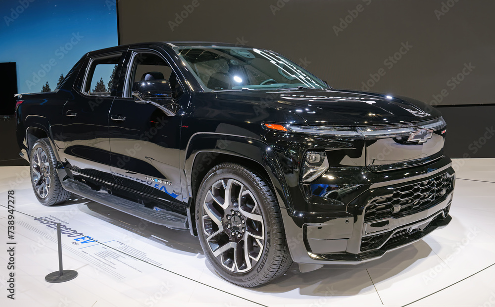 TORONTO-FEBRUARY 15, 2024: Chevrolet Silverado EV RST new electric ...