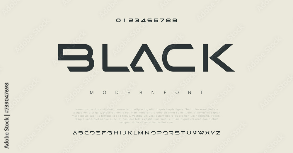 Black Lettering Minimalist Fashion. Elegant alphabet letters serif font ...