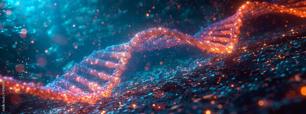 DNA gene background science helix cell genetic medical biotechnology ...