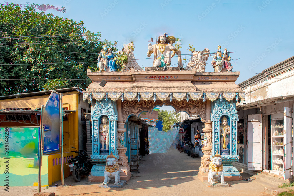 Entrance of Bedi Hanuman Temple Puri, Orissa, India Stock Photo | Adobe ...