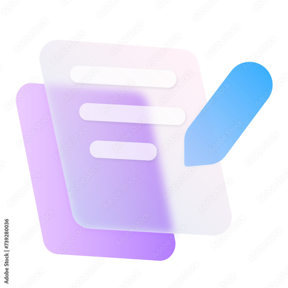 Form Pen Write Glassmorphism UI Icon Sign and Symbol Design Illustrator ...