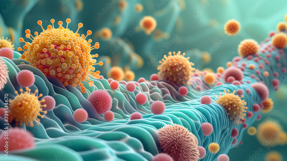 Myriad of microscopic organisms thrive within the digestive tract under ...