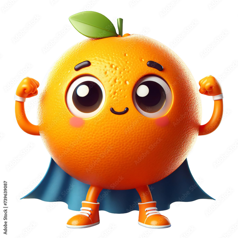 Funny Orange Girl Png Fruits Clipart Sticker Design, summer spring ...