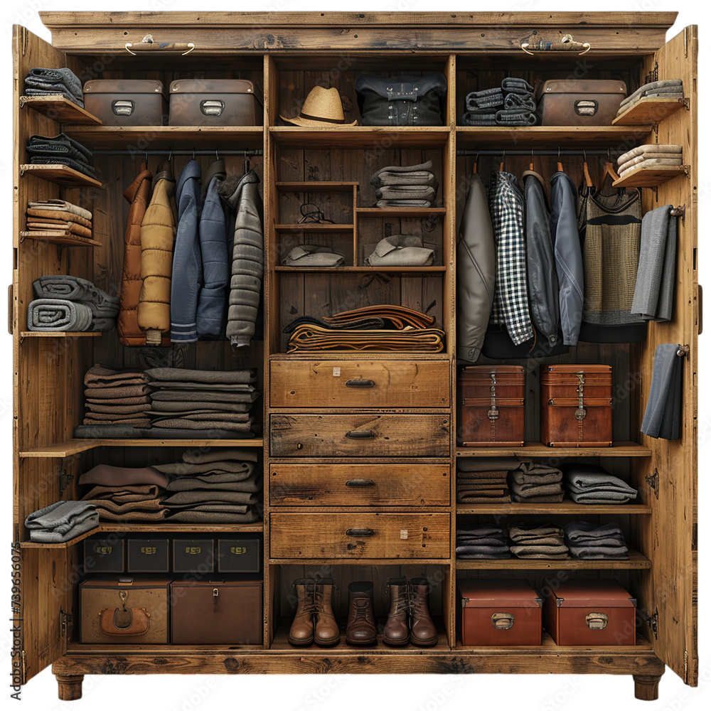 wardrobe isolated on transparent background, element remove background ...