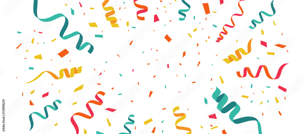 Confetti background, congratulations confetti explosion isolated on ...