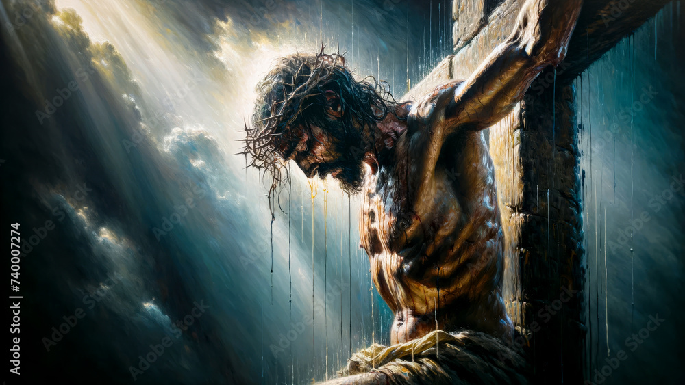 The Cross of Redemption: Jesus Christ Pouring out his Blood on the ...