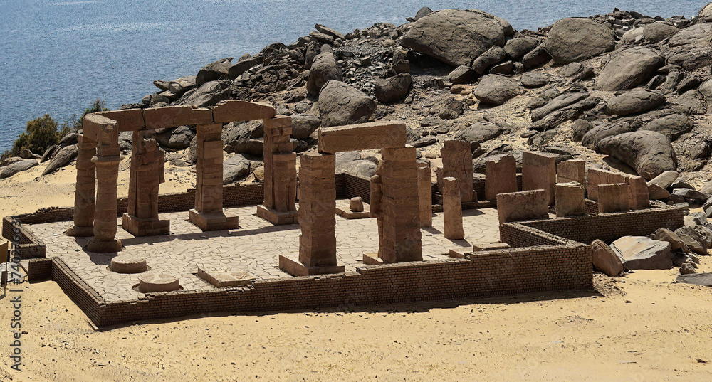 The temple of Gerf Hussein (Egypt) is a temple dedicated to the pharaoh ...