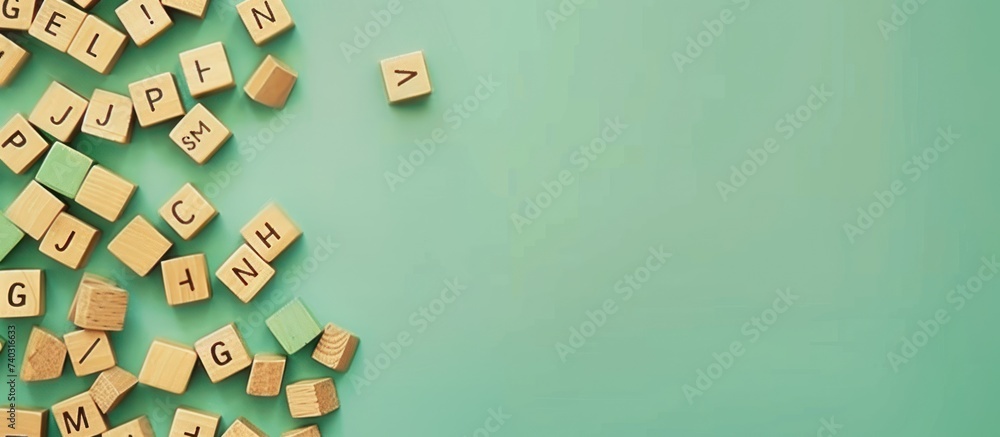 game letters background with copy space Stock Photo | Adobe Stock