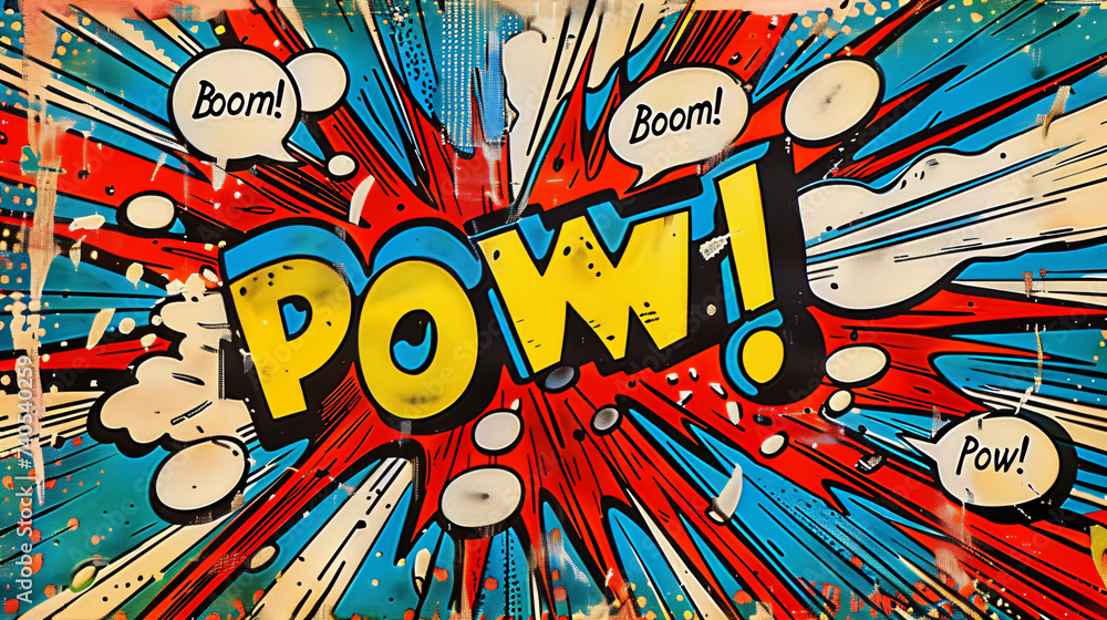 Retro comic explosion background in a style. Stock Illustration | Adobe ...